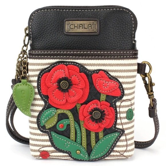 Chala | Accessories | Chala Red Poppy Cellphone Crossbody | Poshmark